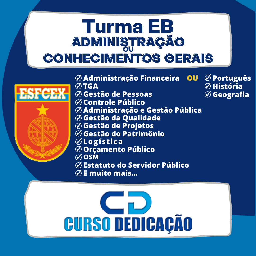 Oficial do Exército – EsFCEx (completo) – Curso Dedicação